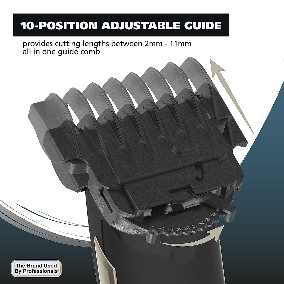 Wahl USA Rechargeable Lithium Ion 2.0 Beard Trimmer for Men - Facial Hair Trimmer with Precision T Blade for Grooming, Detailing Head, Light Touch Ups, Ear Nose & Eyebrow Model 9886-300