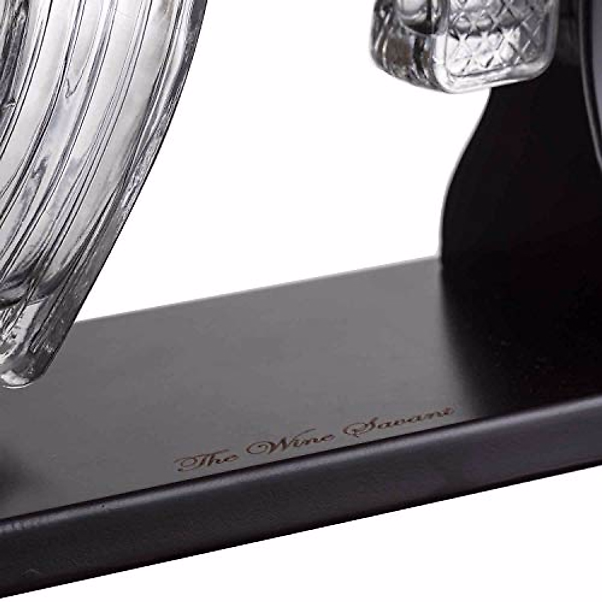 Gun Large Decanter Set Bullet Glasses - Limited Edition Elegant Rifle Gun Whiskey Decanter 22.5" 1000ml With 4 Bullet Whiskey Glasses and Mohogany Wooden Base By The Wine Savant