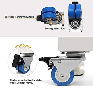 Jolitac Washing Machine Base Stand Movable Adjustable Bases for Refrigerator, 8 Strong Feet Multi-functional 4 Locking Rubber Swivel Wheels Roller Dolly for Dryer (8 feet, 4 wheels)