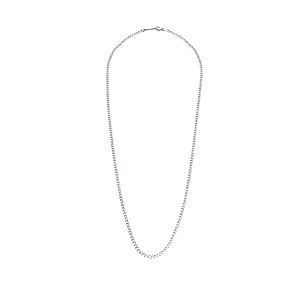 Miansai Cuban Chain Necklace | Brushed Sterling Silver