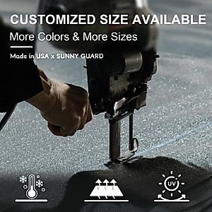 SUNNY GUARD Sun Shade Sail 10' x 13' Rectangle Sand UV Block Sunshade for Backyard Yard Deck Patio Garden Outdoor Activities and Facility(We Make Custom Size)