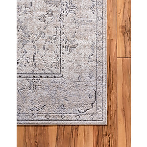 Rugs.com Oregon Collection Rug – 9' x 12' Ivory Low-Pile Rug Perfect for Living Rooms, Large Dining Rooms, Open Floorplans