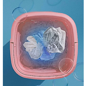 Krneaoch 6L 36W Portable Folding Washing Machine, Washing Machine Mini Portable Washing Machine, Portable Washer for Camping, RV, Travel, Small Spaces, Lightweight and Easy to Carry