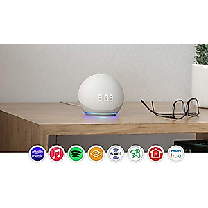 Certified Refurbished Echo (4th Gen) with clock | With premium sound, smart home hub, and Alexa