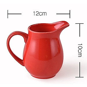 Ceramic Colorful Creamer and Sugar Set with Lid Spoon, Coffee Serving Set