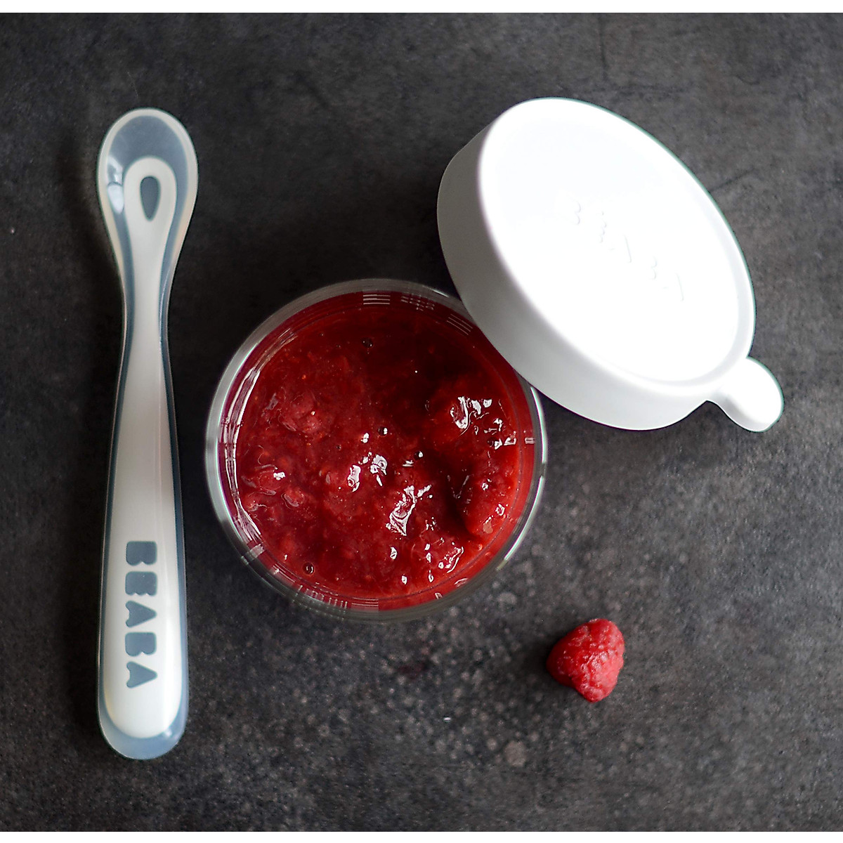 BEABA Baby's First Foods Spoon Set with Travel Case, Original Silicone Baby Spoons, Baby Essentials, Baby Spoons, Travel Set, Baby Gifts, Sage + Cloud