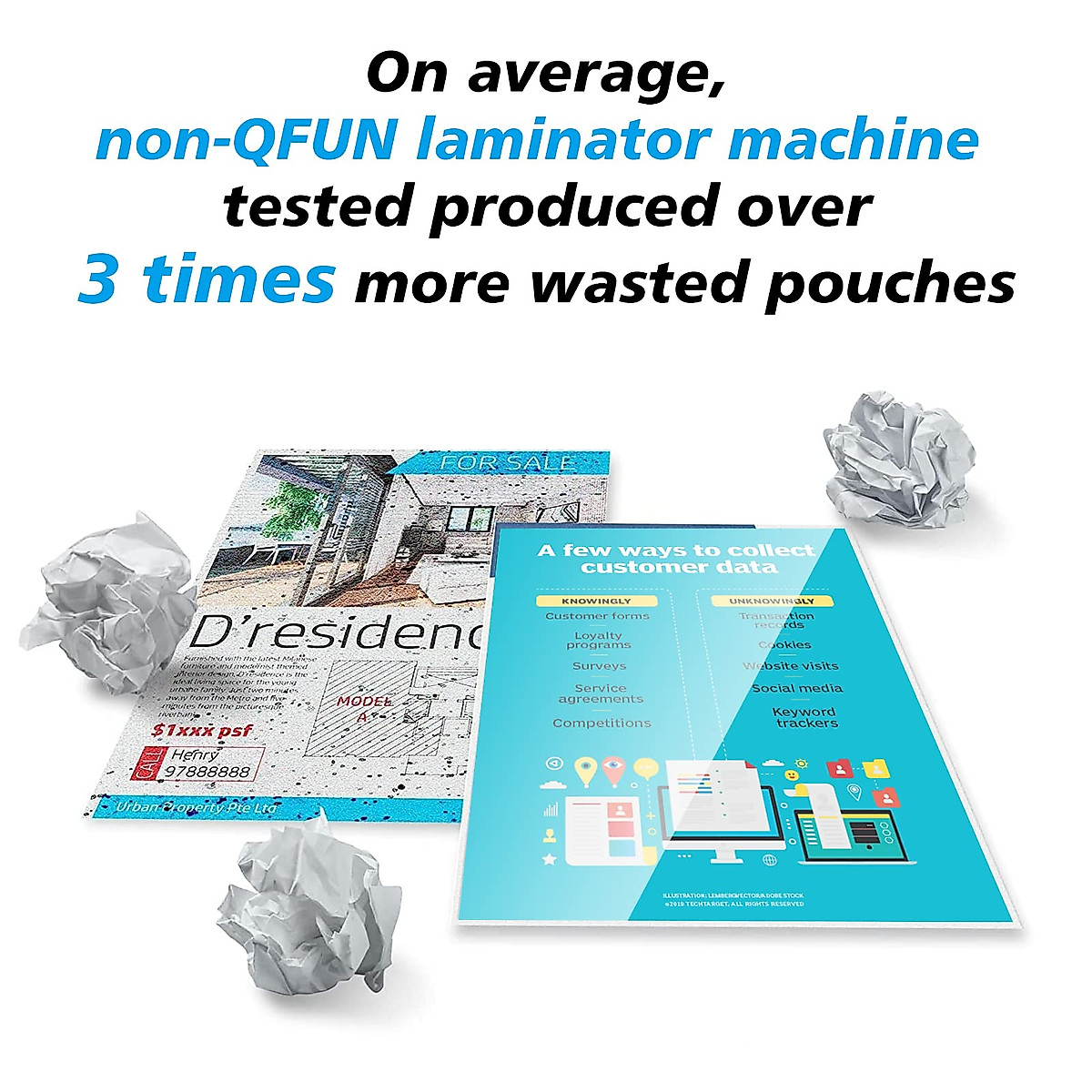 Laminator, 9-Inch Thermal Laminator Machine A4 Personal Lamination with Laminating Sheets for Teachers, 6 in 1 Mini Laminater for Home School Office Use