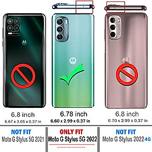 LeYi for Moto G Stylus 5G 2022 Case (NOT FIT 4G), Motorola G Stylus 5G Case 2022 with 2 Pcs Tempered Glass Screen Protector, Heavy Duty Protective Case with Magnetic Stand for Moto G Stylus 5G, Black