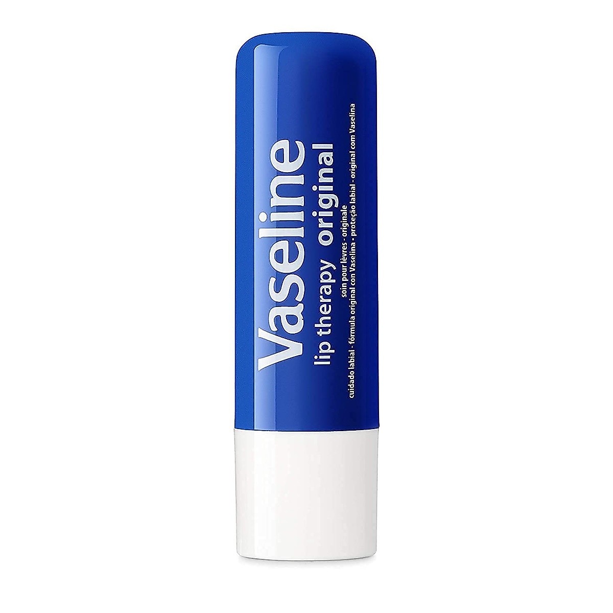 Vaseline Lip Therapy Stick | Original Petroleum Jelly Vaseline Lip Balm for Soft Lips | 4.8g each (4 Pack)
