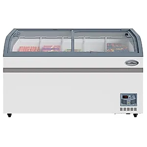 KoolMore KM-ISCF-58MD 58-inch Manual Defrost Island Chest Freezer with 14 cu. ft. in White, ETL Listed