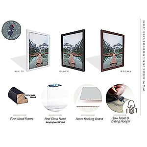 22x46 Picture Frame White - Wood 22x46 Poster Frame 22x46 Frame Glass Gallery Wall