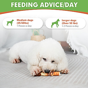 MON2SUN Dog Treats, Triple Flavor 6 Inch Chicken Liver Chicken Duck and Chicken Wrapped Rawhide Sticks, Teeth Cleaning Dog Snacks for Medium Dogs, 17.6 oz (10 Count-Pack of 1)