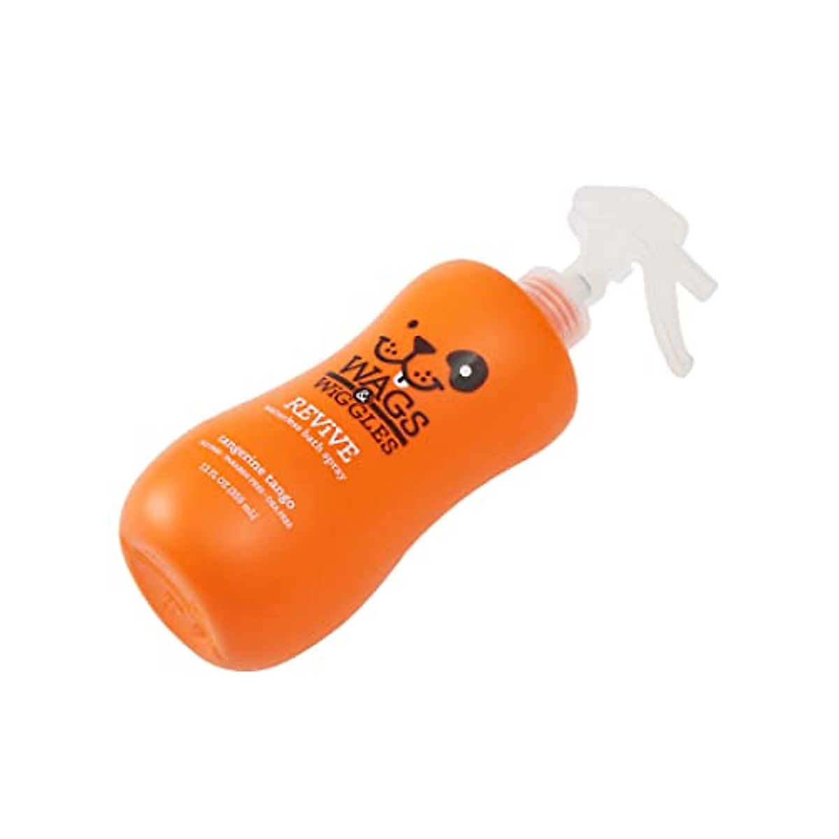 Wags & Wiggles Revive Waterless Bath Spray for Dogs | Waterless Dog Shampoo Dog Spray Dog Deodorizing Spray for Smelly Dogs in Tangerine Tango Scent, 12 oz