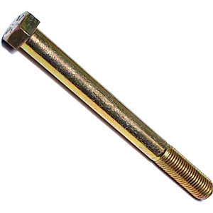 Hard-to-Find Fastener 014973253288 Grade 8 Fine Hex Cap Screws, 7/16-20 x 4-1/2, Piece-10, Yellow