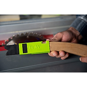 BOW Products PushPRO PP1 - Push Stick for Table Saws - EVA Tipped Push Block That Reduces Vibrations and Improves Material Grip - Woodworking Tools and Safety Accessories