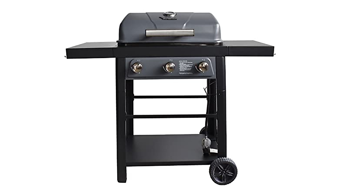 Brand-Man Bronco 3 Burner Propane Grill - Perfect for Tailgating