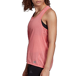 adidas Women's Response Light Speed Running Tank Top (M, Shock Red)