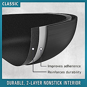 Calphalon 10-Piece Pots and Pans Set, Nonstick Kitchen Cookware with No-Boil Over Inserts and Stay-Cool Stainless Steel Handles, Black