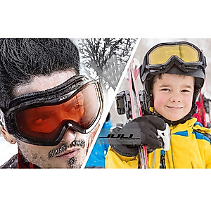 JULI Eyewear MAXJULI Ski Goggles,Snow Snowboard Goggles for Men Women Kids Snowmobile Skiing Skating