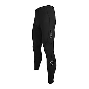 Men's Wetsuit Swim Compression Leggings | Dive Skins Surf Tights Water Sunprotection Pants | Quick dry Base layer Running Workout gym UPF 50+ (Black, M)