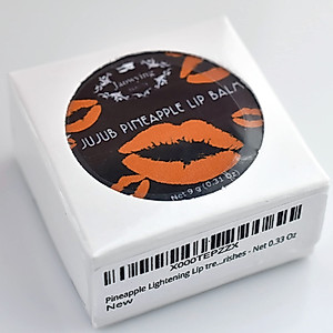 Pineapple Lightening Lip treatment for Dark Lips - Rich shea butter, Softens, Hydrates and Nourishes - Net 0.33 Oz (10 g.)