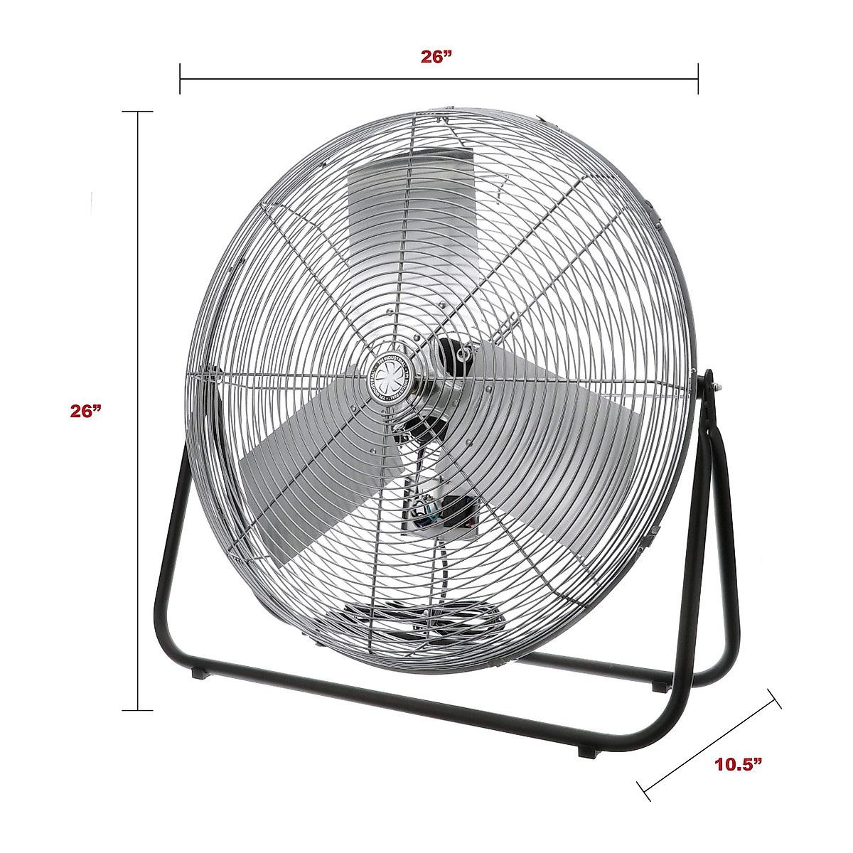 TPI Corporation F24-TE Industrial Workstation Floor Fan, Single Phase, 24" Diameter, 120 Volt