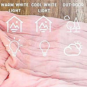 Dololoo Cheesecloth Table Runner Pink 35 x 118 Inches Gauze Table Runner 10Ft Rose Boho Rustic Decorations for Wedding Decor Reception Bridal Shower Holiday Party