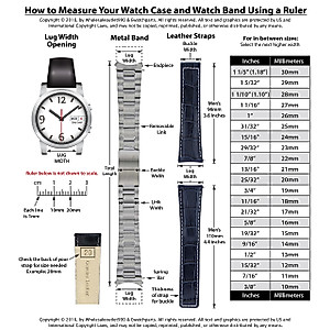 Ewatchparts BUCKLE CLASP 20MM COMPATIBLE WITH IWC PILOT PORTUGUESE WATCH LEATHER STRAP BAND SHINY