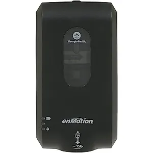 Georgia-Pacific 52057 Enmotion Gen2 Automated Touchless Soap and Sanitizer Dispenser, Black, Pack of 1