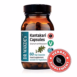 DR WAKDE'S Kantakari Capsules (Solanum xanthocarpum, 60 Veg Caps, Plant-Based Supplement, Ayurvedic Herb, All Natural, Vegan)