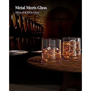 Gifts for Men Dad, Kollea 17.6 Oz Whiskey Decanter Set with 3 Oz Detachable Liquor Dispenser 6.75 Oz Glasses, Unique Mens Birthday Gift Ideas from Daughter, Funny Military Retirement Present