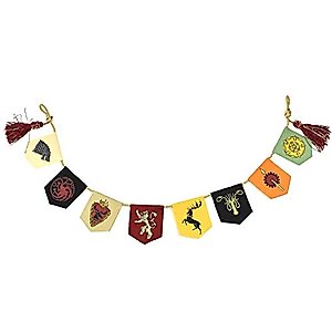 Kurt Adler 32 Inch Game of Thrones Sigil Banner Garland