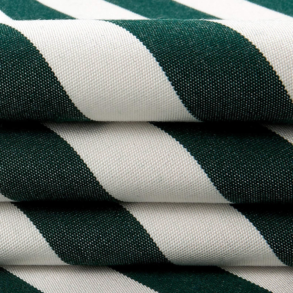 Sunbrella Mason Stripe 5630-0000 Forest Green, Fabric by the Yard