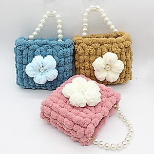 3 Rolls Pomp-A-Doodle Yarn,100% Polyester Jelly Bean POM-POM Ball Yarn for Crochet Knitting Handcraft Mat Pet Nest 450g (Quiet Night)