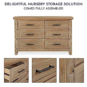 Evolur Andorra Double Dresser, Barnwood