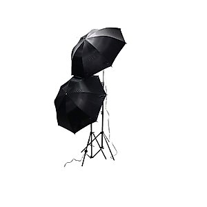 TuscanyPro Black Umbrella Light Set - Set of 2 Professional Light for Makeup Artist, Photography, Shoot - Carry Bag Included - 10 Years Warranty - US Patented - Personalize with Name/Logo