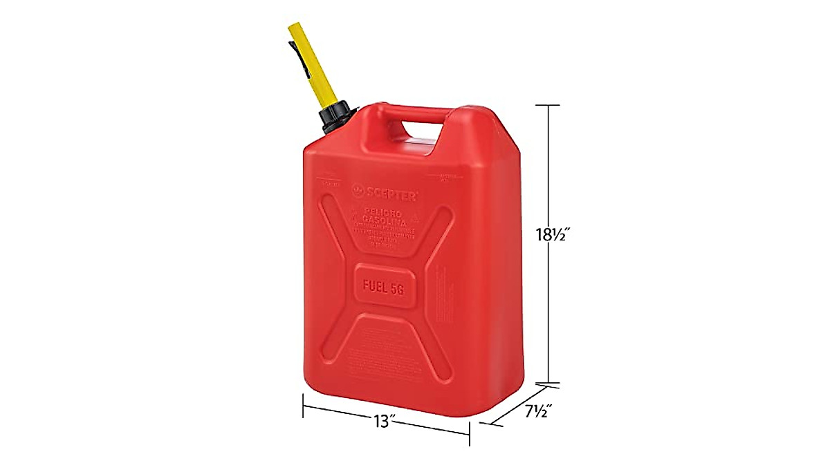 Scepter 5.3 Gallon Military Gas Can w/ Self-Venting Spout