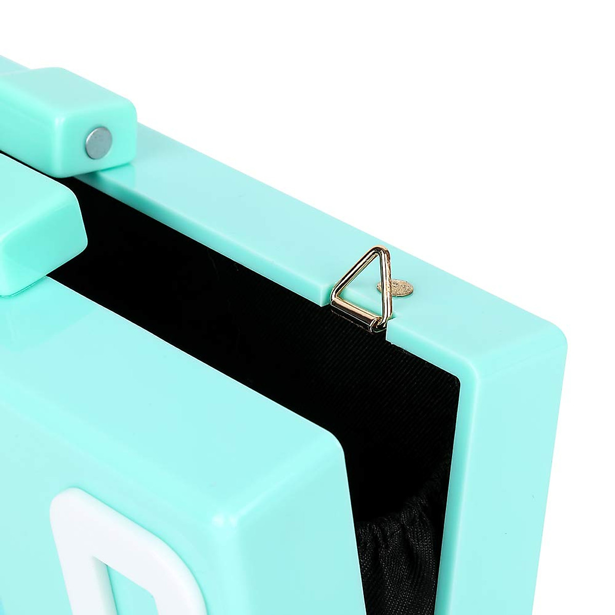 Shiratori Women Evening Clutch Bag, Acrylic Square Box Shoulder HandBags For Wedding Party Tote Purse (Green)