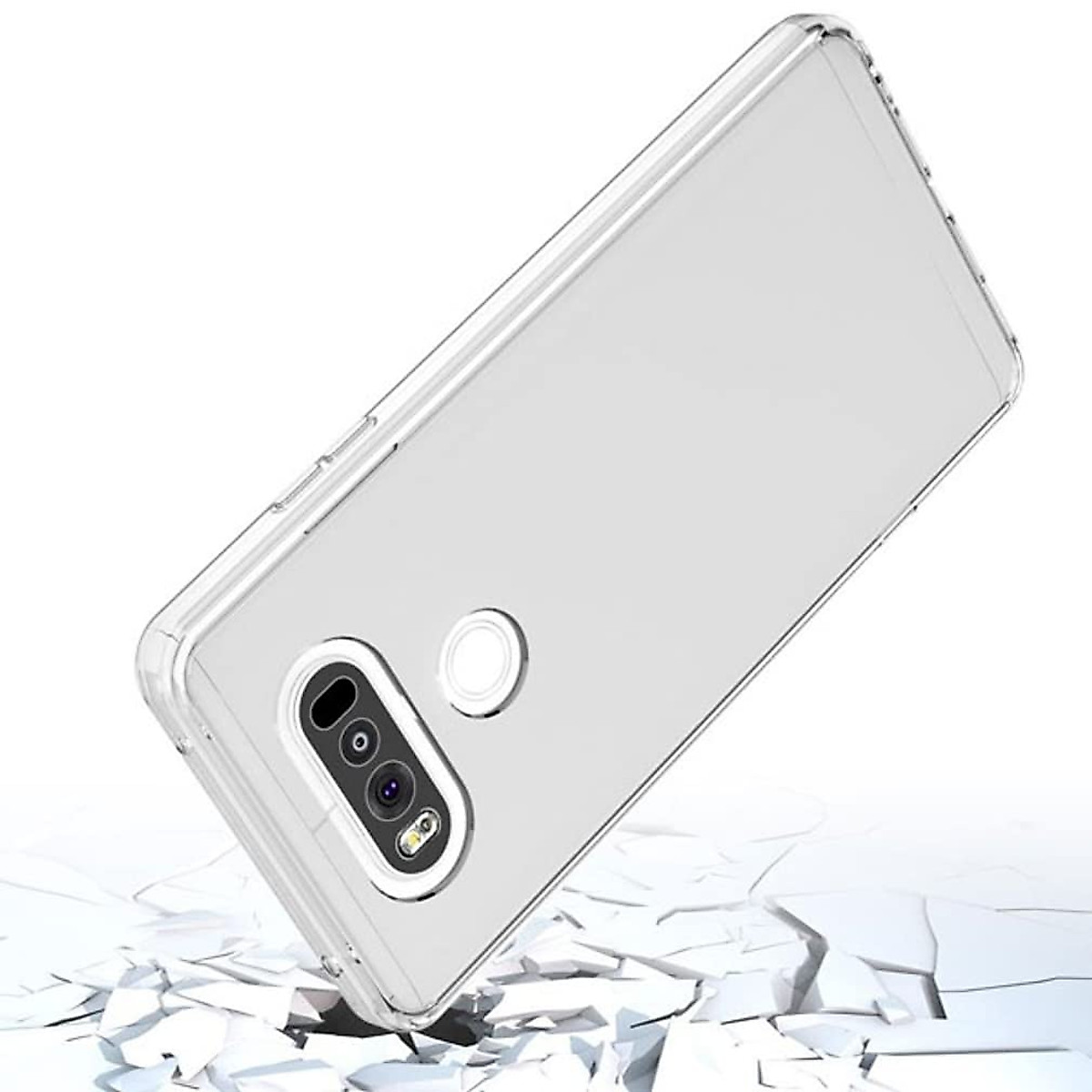 Clear Case Compatible with LG V20 Model - Skin Scratch Resistant Drop-Proof Protective Hybrid