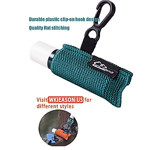 WK IEASON Lip Balm Holder Keychain Single 3pcs Clip on Chapstick Keychain Sleeves Holder Pouch Tight-Knit Elastic Lipstick Key Chain Holder