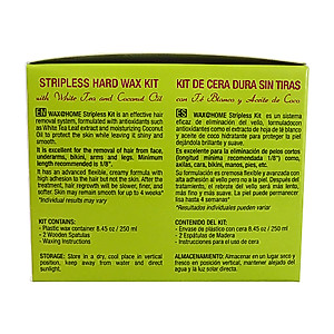 Wax at Home Microwavable White Tea Cream Stripless Wax Kit 8.45 Ounces by Wax Necessities Waxness