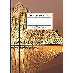 COMPOSITION BOOK 80 SHEETS 8.5x11 in / 21.6 x 27.9 cm: A4 Lined Ruled Rimmed Notebook | "Glasshouse" | Workbook for Teens Kids Students Boys |Notes School College | Grammar | Languages