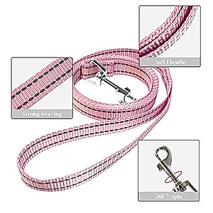 YIMEIS Dog Harness and Leash Set, No Pull Soft Mesh Pet Harness, Reflective Adjustable Puppy Vest for Small Medium Large Dogs, Cats (Pink, X-Small (Pack of 1)