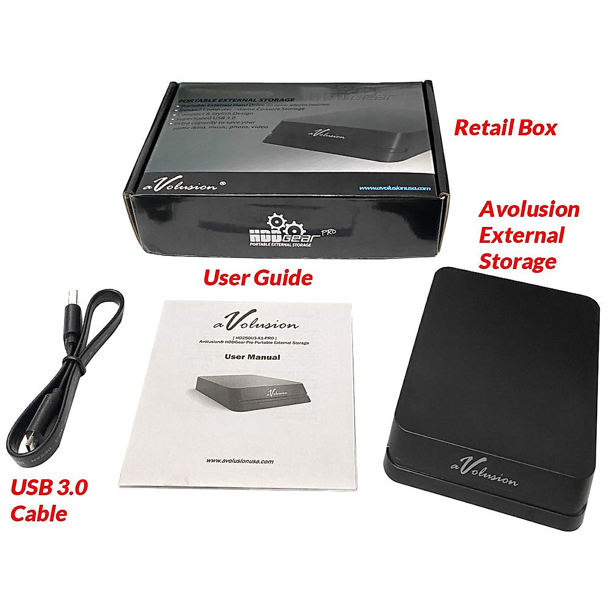 Avolusion Mini HDDGear Pro 750GB USB 3.0 Portable PS4 External Gaming Hard Drive (for PS4, Pre-Formatted)