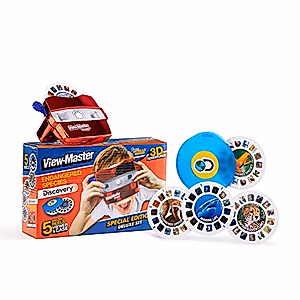 View Master Classic with Discovery Kids Reels - Metallic Viewfinder with 5 Reels Included - STEM, Retro, Nature Learning Toy for Kids and Adults, Toddlers, Ages 3+