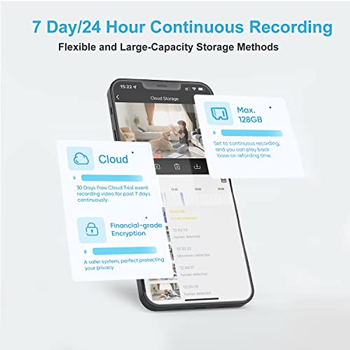 litokam Little elf Indoor Security Camera, 1080P Baby Monitor Camera with Phone App, WiFi IP Camera with Night Vision, 2-Way Audio, Motion Detection, Pet Cat Dog Cam - Compatible with Alexa, 2 Pack