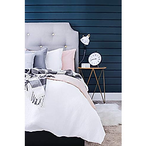 HomePop Metal Accent Table Triangle Base Round Mirror Top, Gold