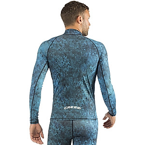Cressi Hunter Rash Guard, camo blue, XL