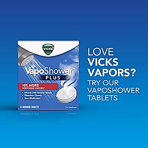 Vicks VapoBath, Bath Salts, Bath Bomb, Non-Medicated Bath Crystals, Comforting Vicks Vapors, Vapor Bath, Aromatherapy with Eucalyptus and Menthol Scent, Contains Essential Oils, 15 OZ