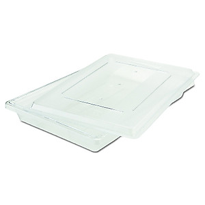 Rubbermaid Commercial Products Polycarbonate Food Storage Box/Tote, 5 Gallon, Clear, for Restaurant/Kitchen/Cafeteria